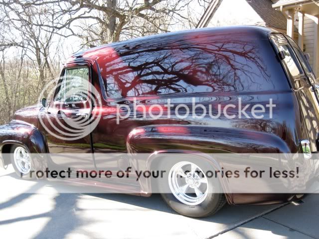 For Sale- 1955 Aggie Maroon Ford F100 Panel Truck ready for this season ...