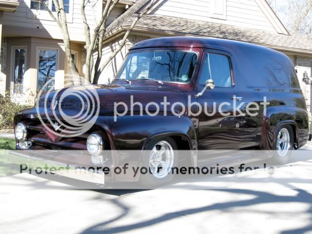 For Sale- 1955 Aggie Maroon Ford F100 Panel Truck ready for this season ...