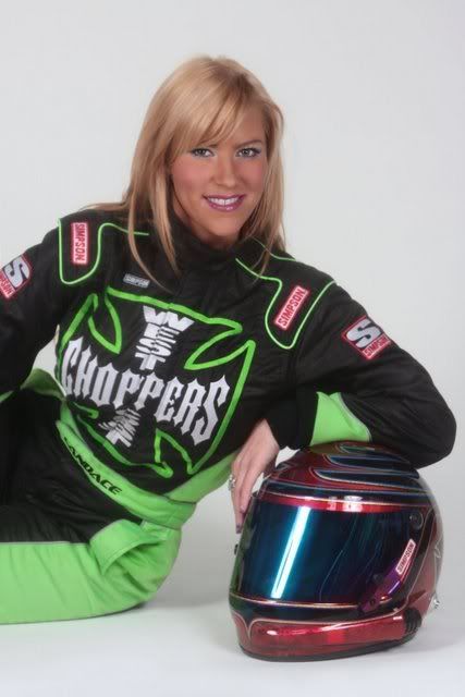 Hot Blond with REALLY LARGE BAZOOMS, and She's a Race Car Driver ...